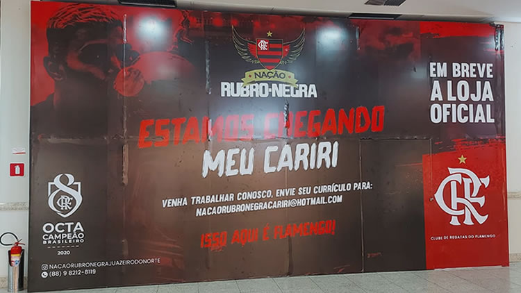 Loja oficial do Flamengo será inaugurada no Cariri Garden Shopping ...