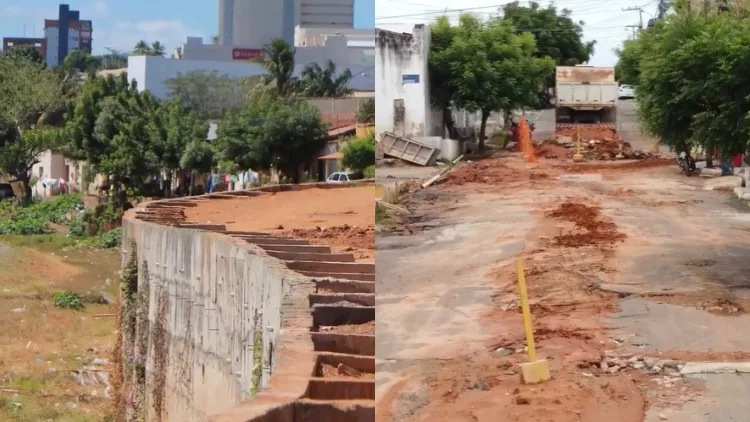 Obras da encosta da Paulo Maia chegam a 70% de execução em Juazeiro do ...